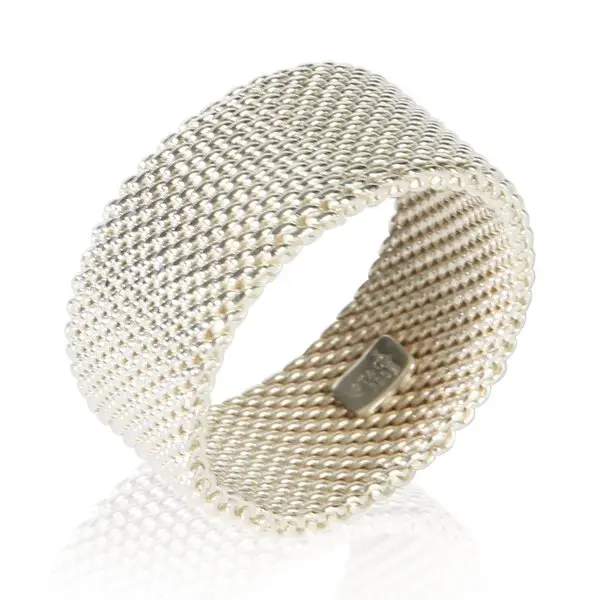 Tiffany & Co. Sterling Silver Somerset Mesh Ring