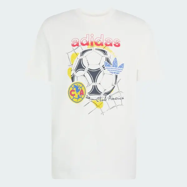 Adidas Club America Seasonal Graphic T-shirt White - Core White