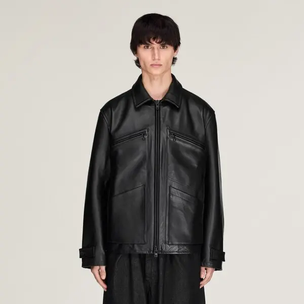 Adidas Y-3 Leather Blouson Jacket