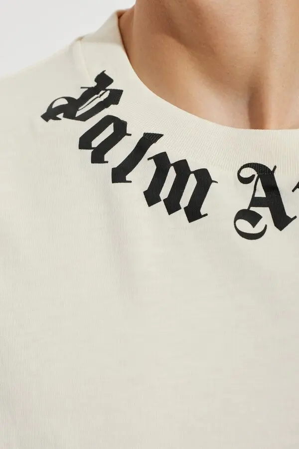Palm Angels Cotton T-shirt With Logo
