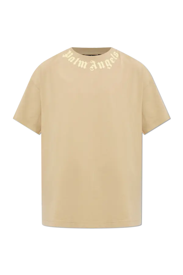 Palm Angels Cotton T-shirt With Printed Logo