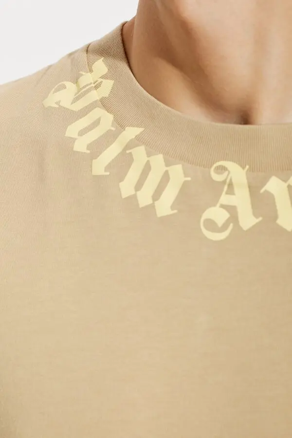 Palm Angels Cotton T-shirt With Printed Logo