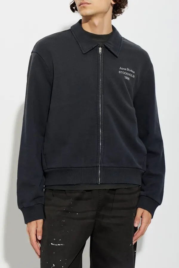 Acne Studios Cotton Cardigan With Logo