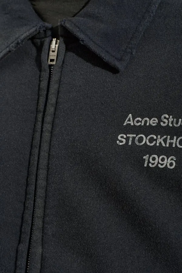 Acne Studios Cotton Cardigan With Logo