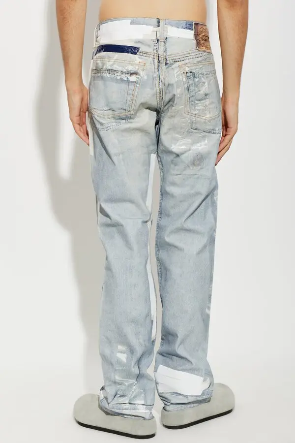 Acne Studios Printed Straight Leg Jeans
