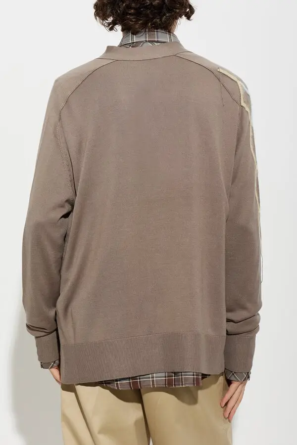 Acne Studios Silk Cardigan With Pattern