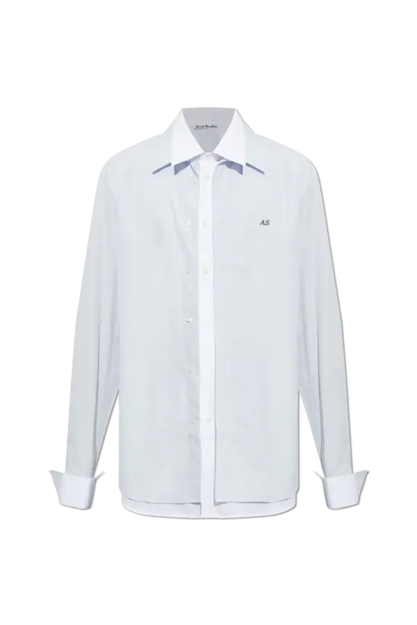 Acne Studios Cotton Shirt With Embroidered Logo