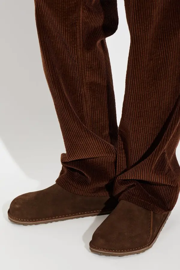 BIRKENSTOCK Zermatt Premium Suede Slippers - Brown