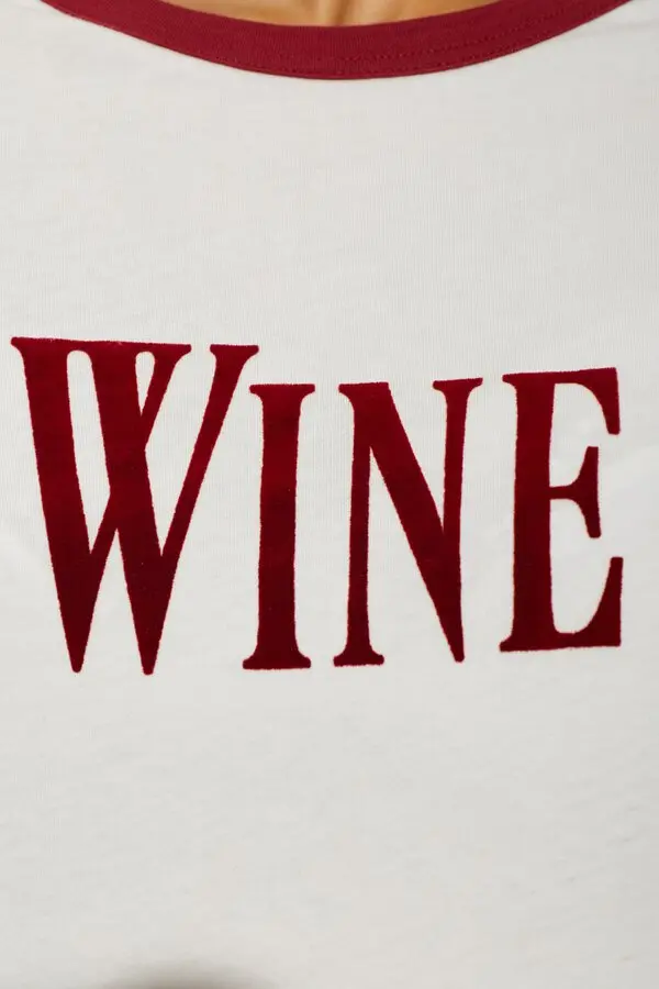 Acne Studios Cotton Long-sleeve T-shirt With "wine" Graphic