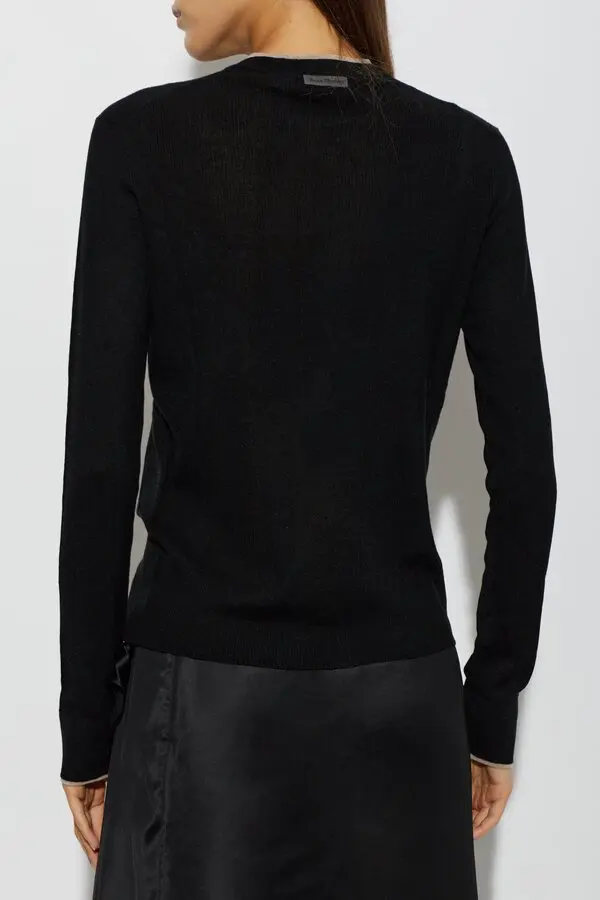 Acne Studios Silk And Wool Cardigan