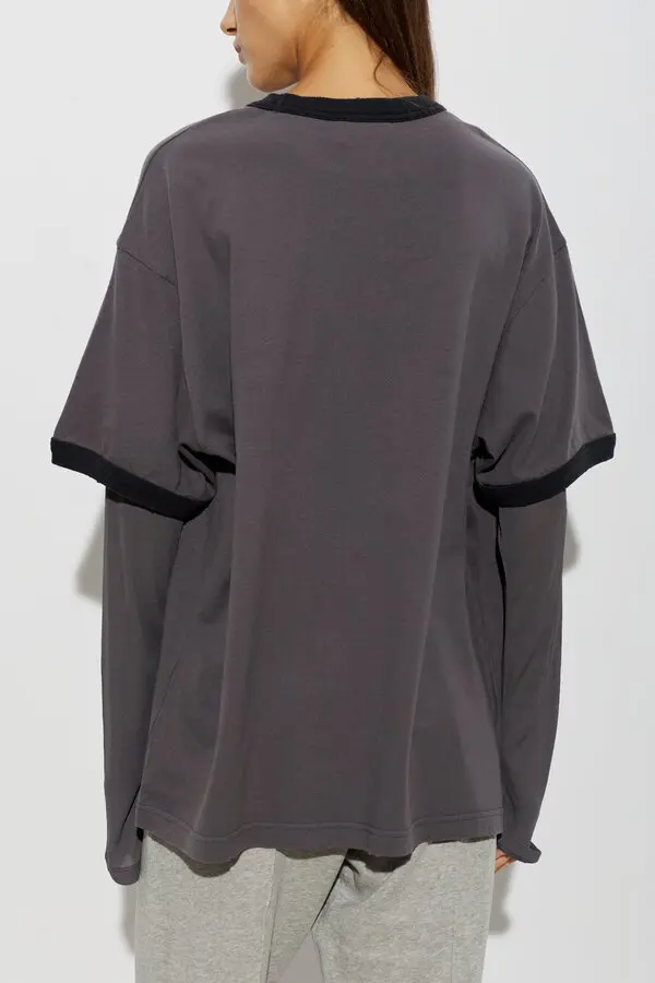 Acne Studios Cotton Long-sleeve T-shirt - Grey