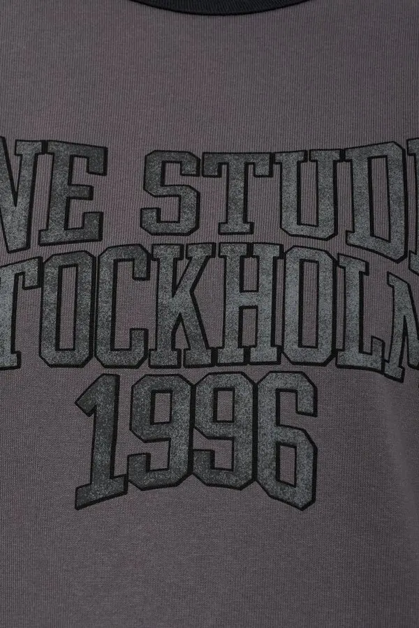Acne Studios Cotton Long-sleeve T-shirt - Grey