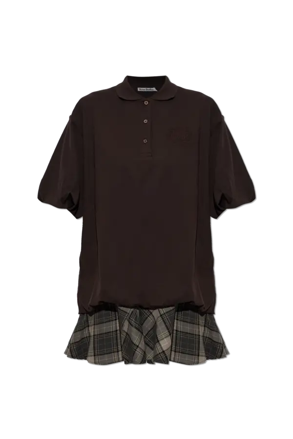 Acne Studios Cotton Polo Dress - Brown