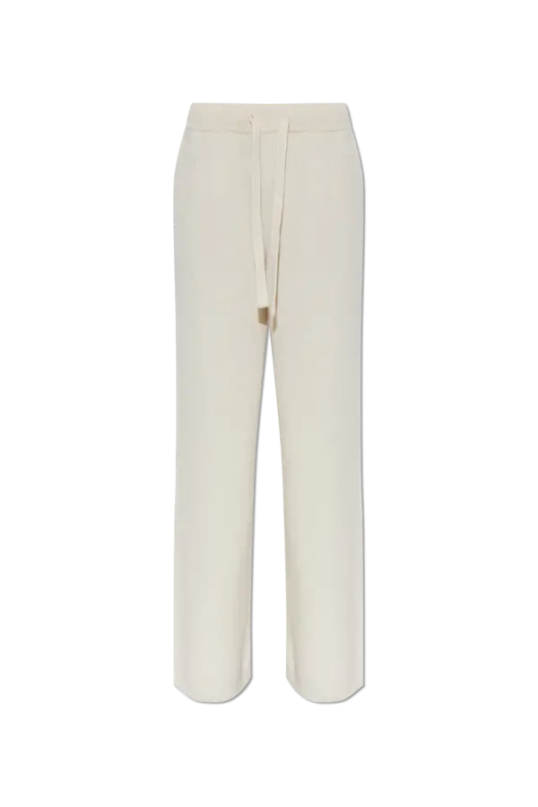 Woolrich Wide Leg Knit Trousers - Cream