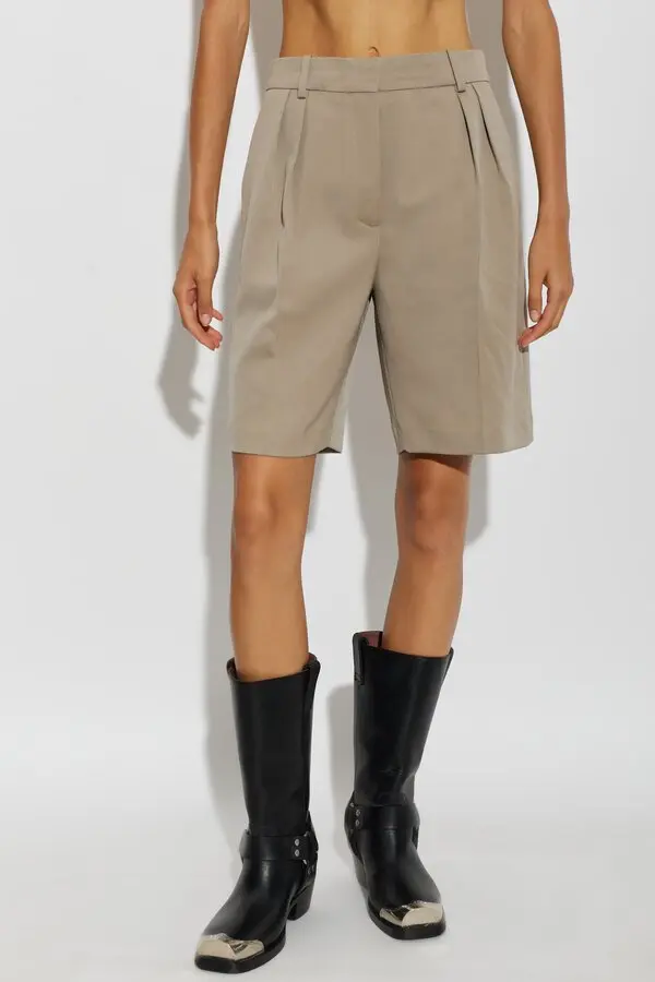 Acne Studios Wool Pleated Shorts