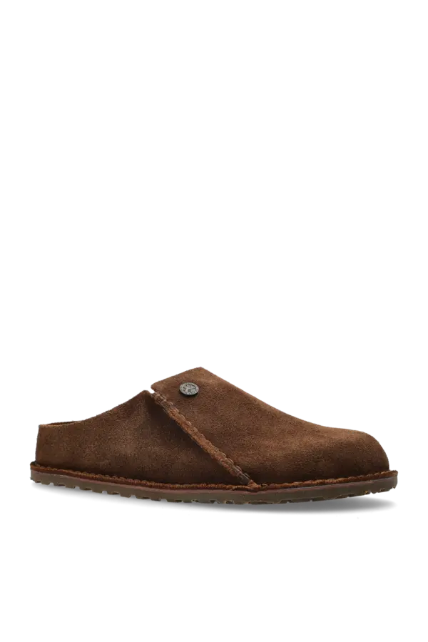 BIRKENSTOCK Zermatt Premium Suede Slides - Brown
