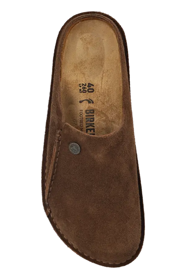BIRKENSTOCK Zermatt Premium Suede Slides - Brown