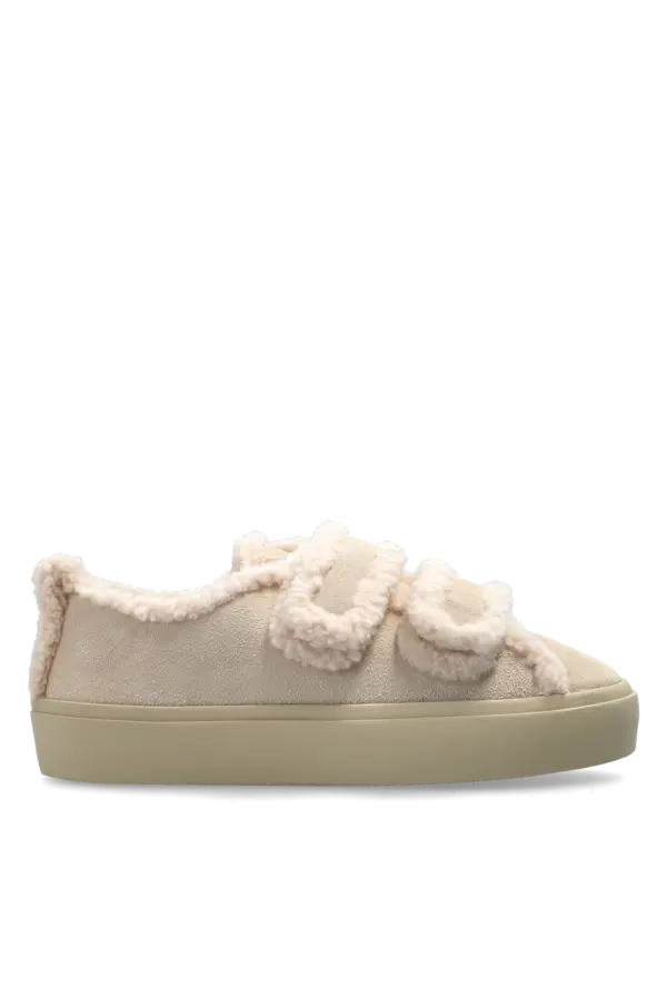 Inuikii Shearling Low Velcro Sneakers - Beige