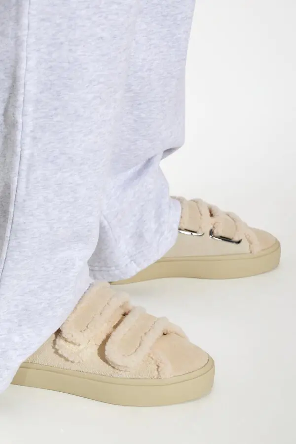 Inuikii Shearling Low Velcro Sneakers