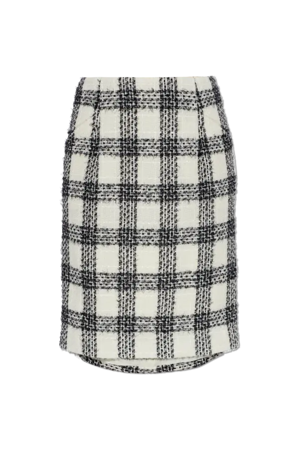 Vetements Asymmetrical Tweed Skirt