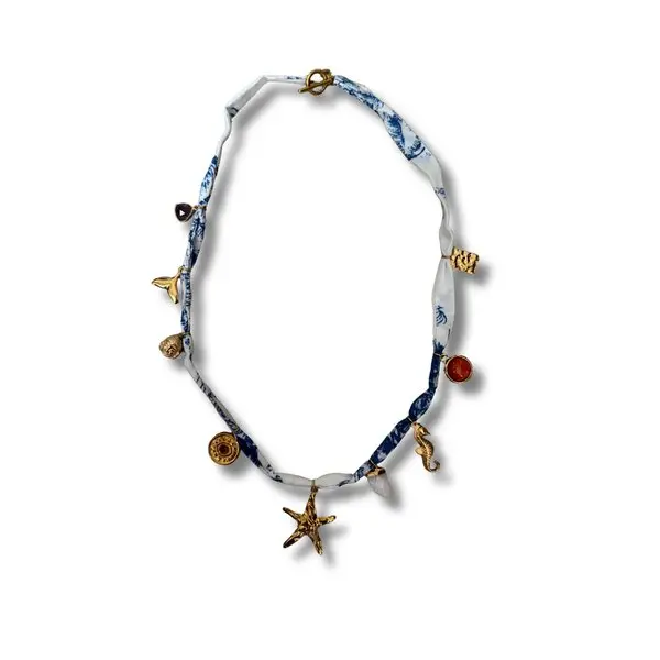 EFFEI Marea Necklace With Charms - Blue