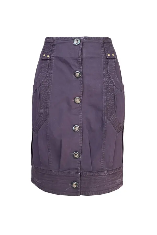 CONQUISTA Button-front Utility Skirt