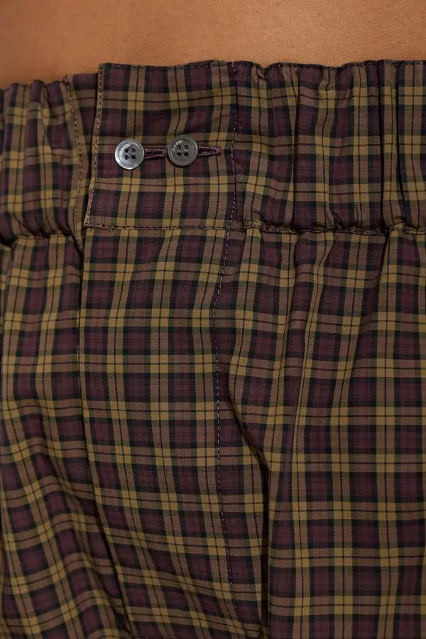 Marni Cotton Plaid Shorts
