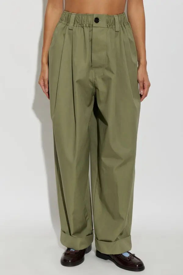 Marni Wide-leg Cotton Pants