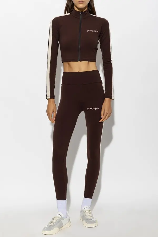 Palm Angels Leggings With Logo