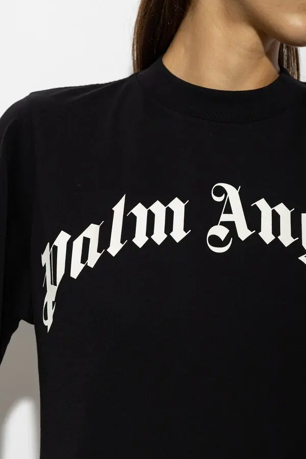 Palm Angels Cotton T-shirt With Printed Logo