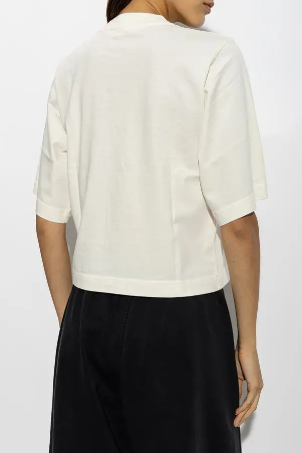 Palm Angels Cotton T-shirt With Printed Logo