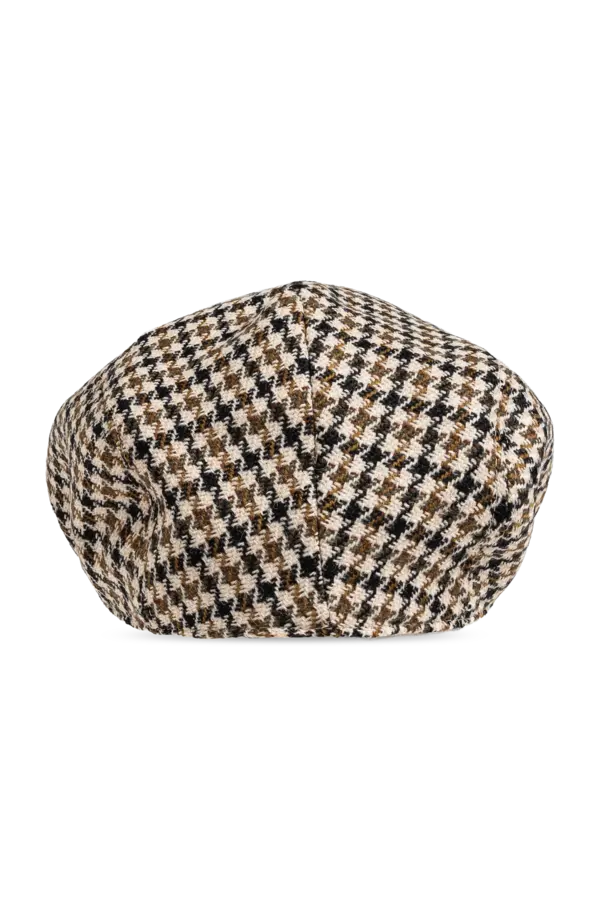Dolce & Gabbana Wool Plaid Flat Cap