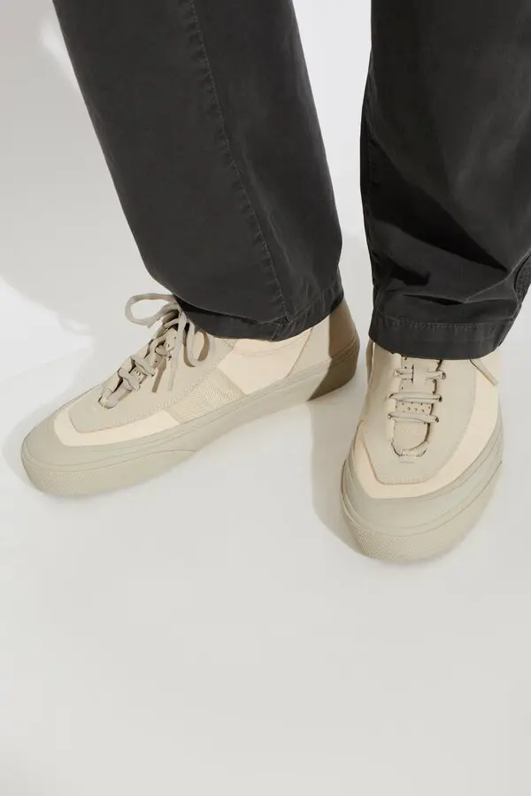 Stone Island Low Top Sneakers With Logo Patch