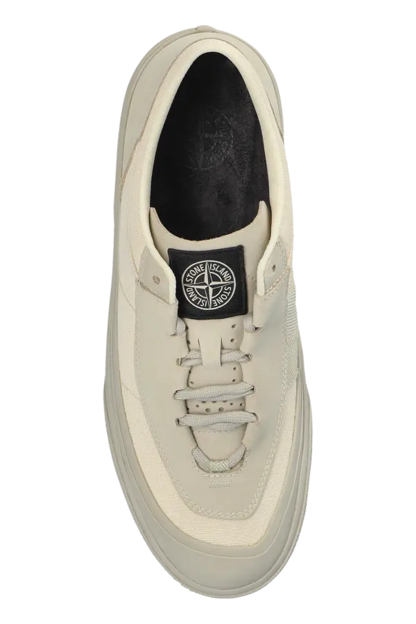 Stone Island Low Top Sneakers With Logo Patch