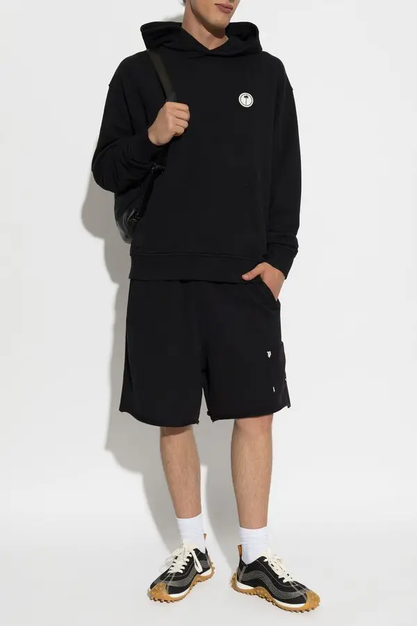 Palm Angels Cotton Shorts With Drawstring Waist