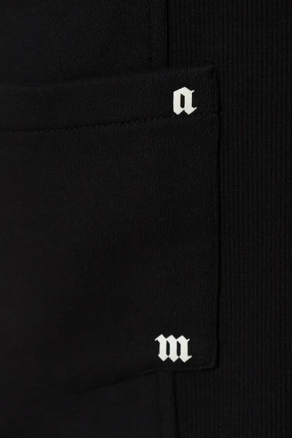 Palm Angels Cotton Shorts With Drawstring Waist