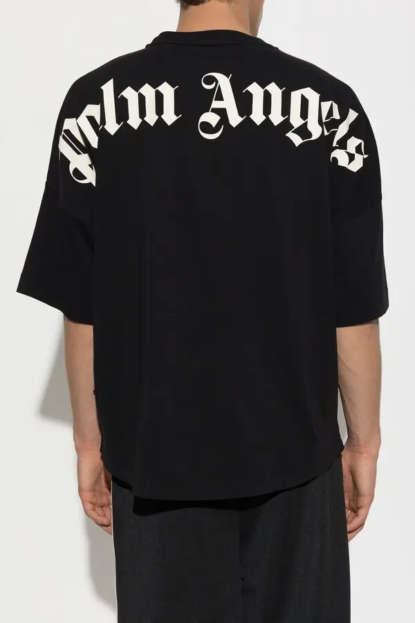 Palm Angels Cotton T-shirt With Logo
