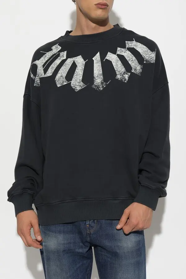 Palm Angels Cotton Sweatshirt With Print
