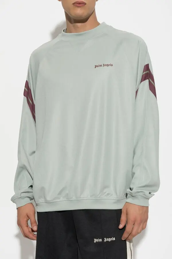 Palm Angels Cotton Sweatshirt With Embroidered Logo
