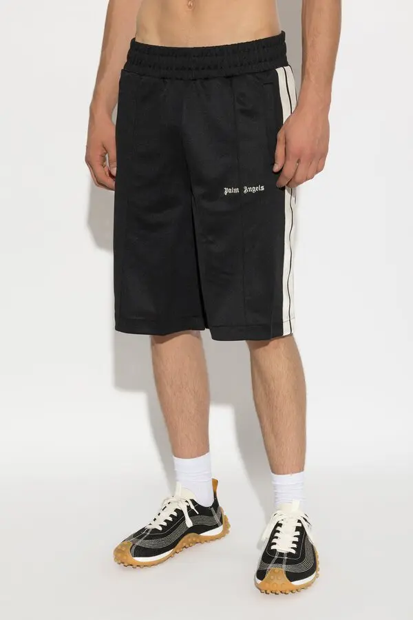 Palm Angels Embroidered Logo Track Shorts