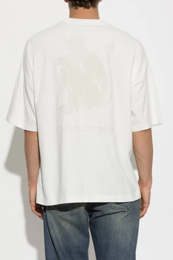 Palm Angels Cotton T-shirt With Logo