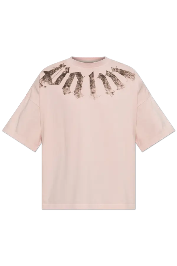 Palm Angels Cotton T-shirt With Logo Print