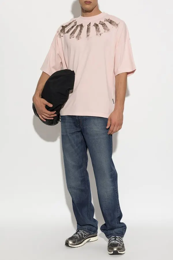 Palm Angels Cotton T-shirt With Logo Print