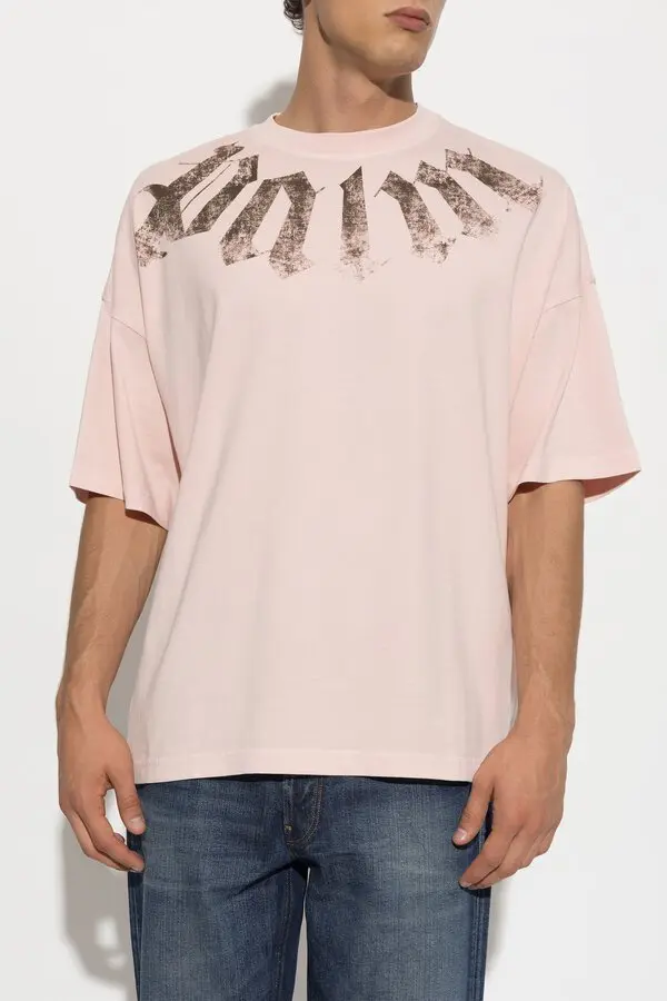 Palm Angels Cotton T-shirt With Logo Print