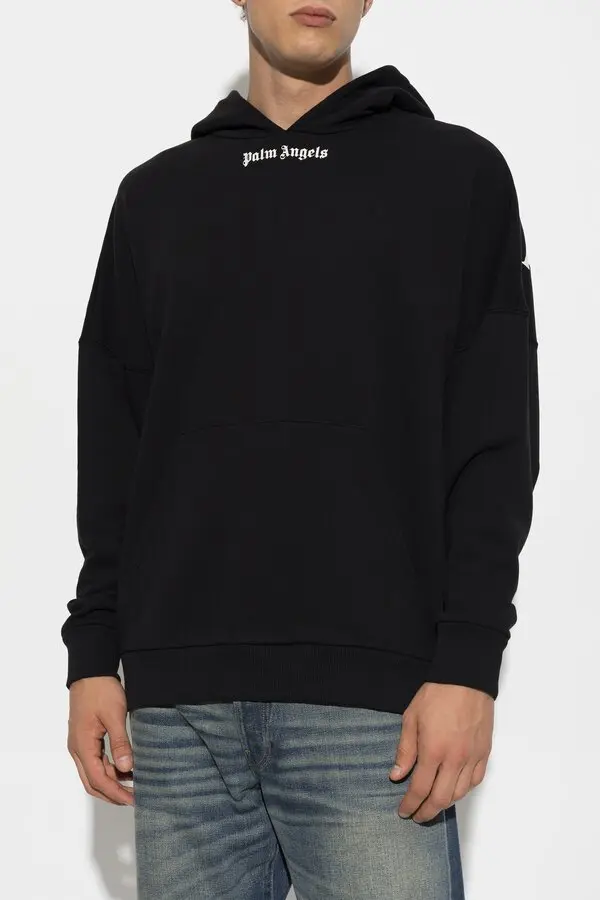 Palm Angels Cotton Sweatshirt With Printed Logo