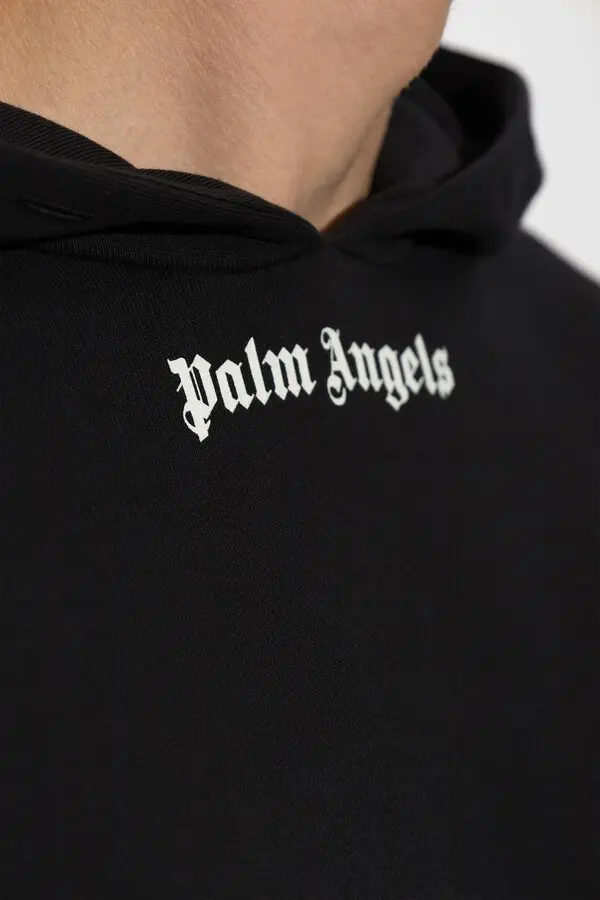 Palm Angels Cotton Sweatshirt With Printed Logo