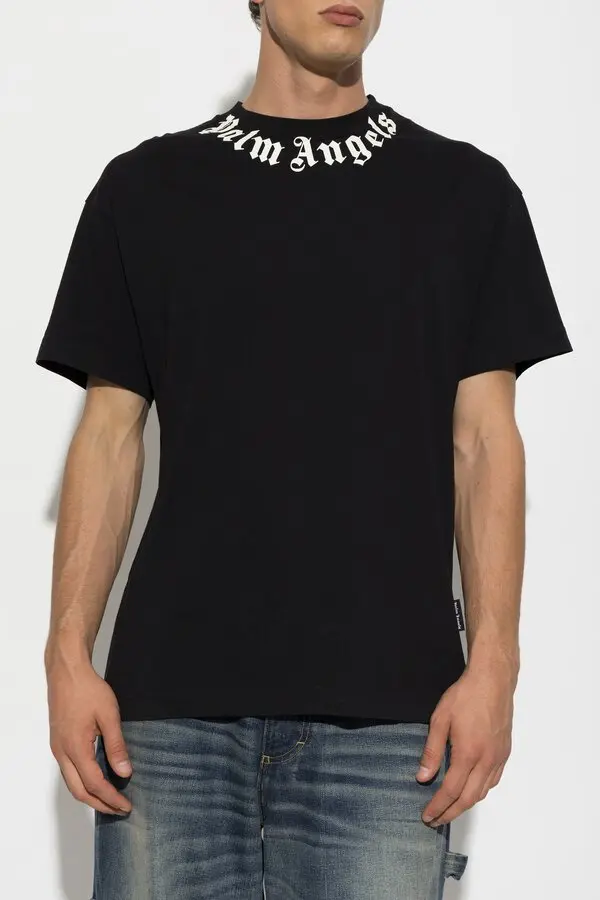 Palm Angels Cotton T-shirt With Printed Logo
