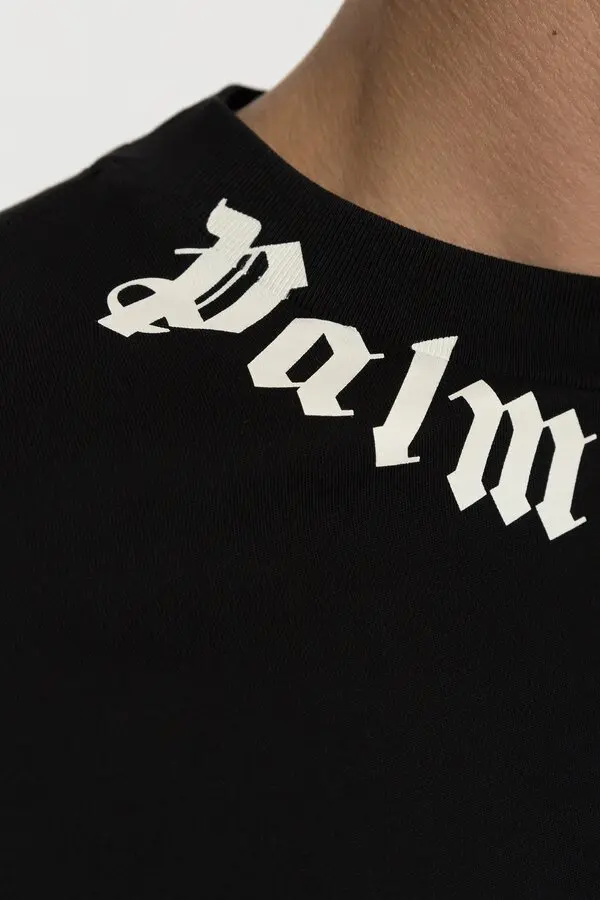 Palm Angels Cotton T-shirt With Printed Logo
