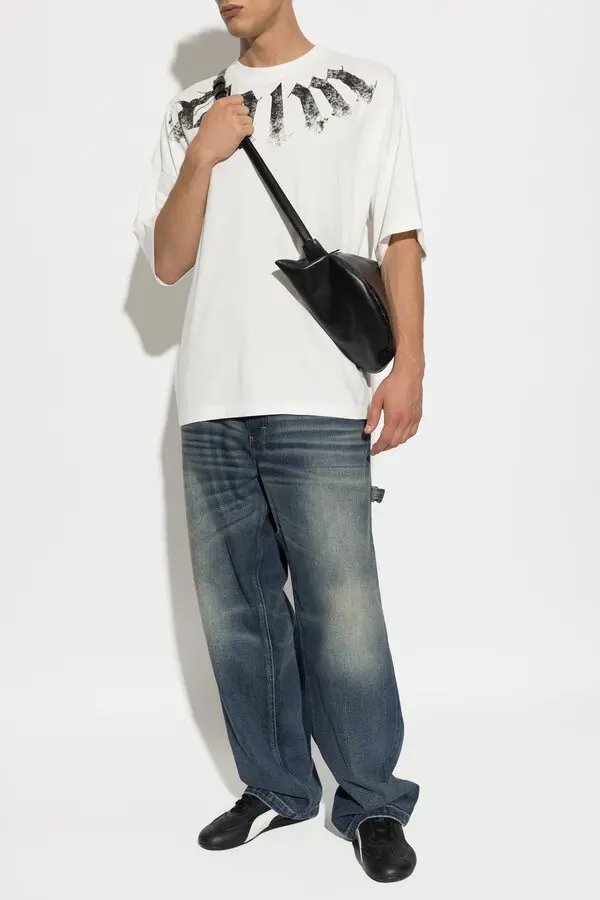 Palm Angels Cotton T-shirt With Printed Logo