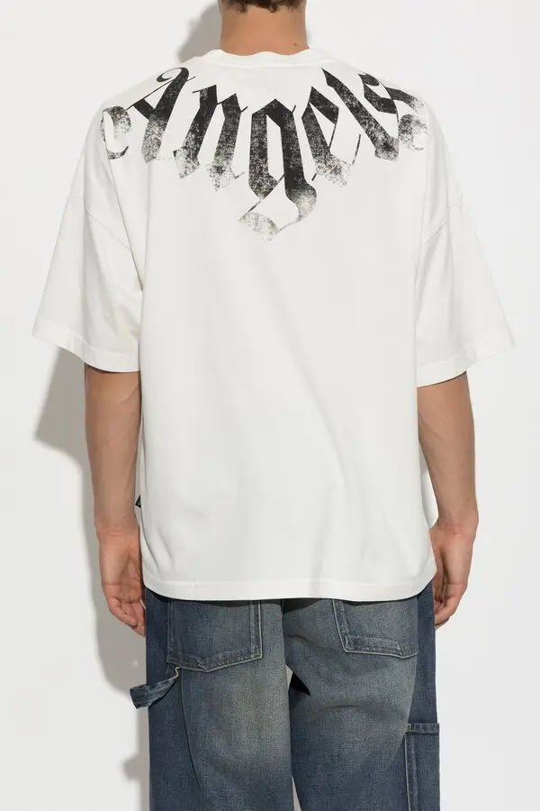 Palm Angels Cotton T-shirt With Printed Logo